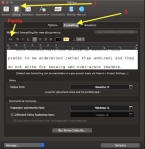 How to Change the Default Font in Scrivener - The Techie Senior