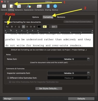 How to Change the Default Font in Scrivener - The Techie Senior