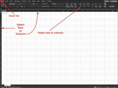How to Add Rows and Columns in Microsoft Excel - The Techie Senior