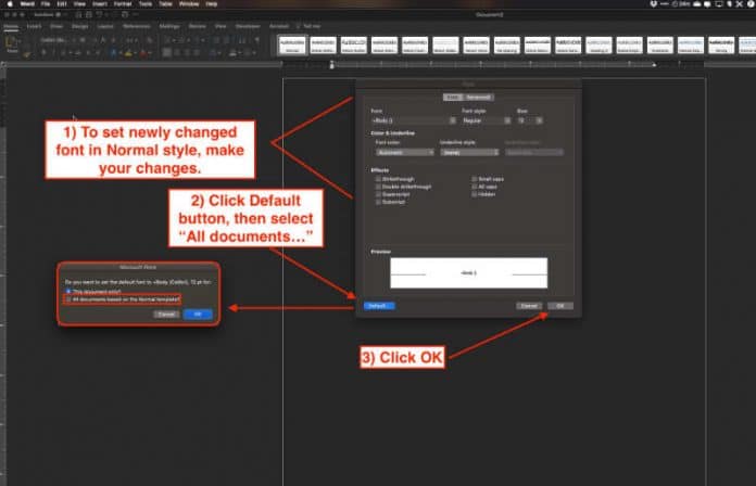 Default Font in Microsoft Word - 3 Simple Ways to Change It - The ...