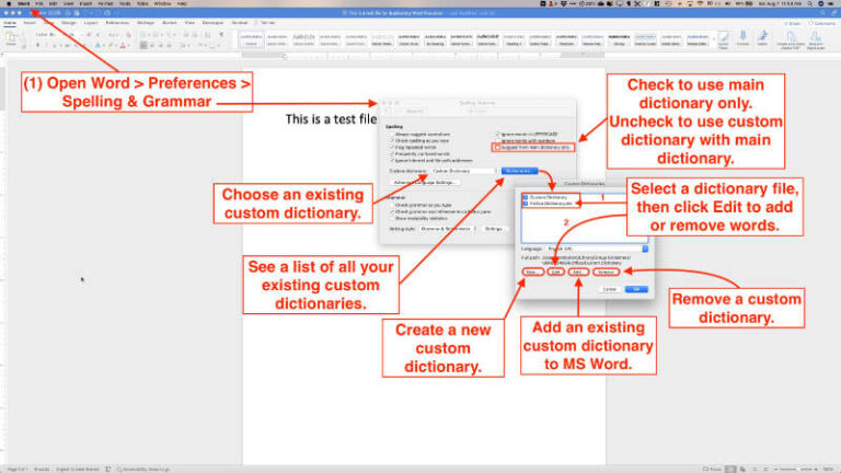 How to Use Custom Dictionaries in Microsoft Word - The Techie Senior