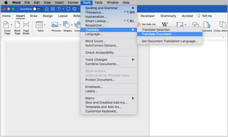 Translate A Word Document To Spanish And Other Languages The Techie Senior