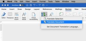Translate a Word Document to Spanish and Other Languages - The Techie ...