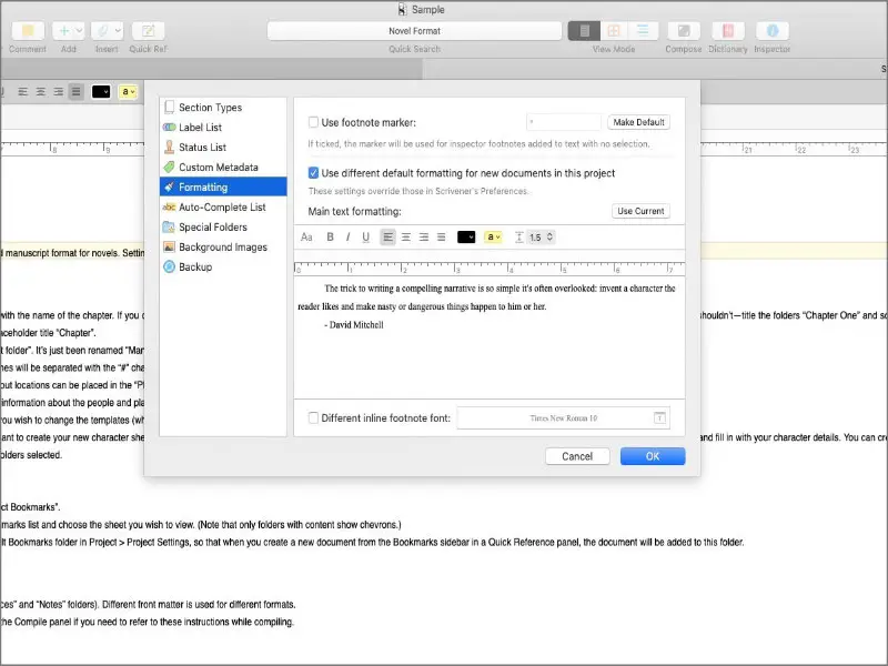 How To Set Font And Spacing In Scrivener For Pc Lasopaastro