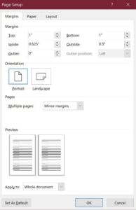 How to Set Margins and Gutters For a Print Book in Microsoft Word - The ...