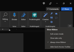 What is the Ribbon in Microsoft Word? - The Techie Senior
